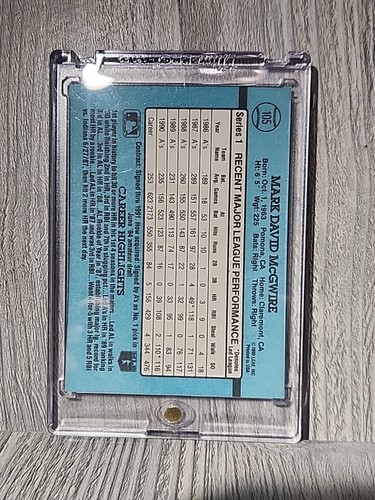 Donruss 91 Mark Mcgwire Firstbase Good Condition Baseball Card | eBay