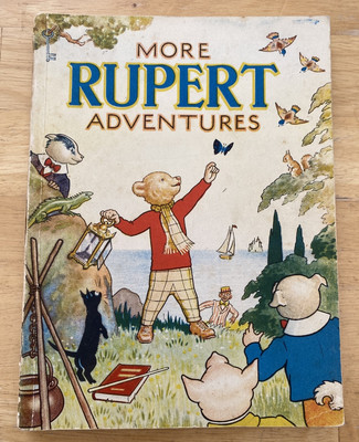 Rupert Annual 1943 Inscription Not Price clipped. Lovely Bright Covers ...