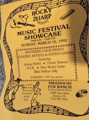 Treehouse Fun Ranch Devore California 1992 Rocky Zharp Flyer Brochure ...