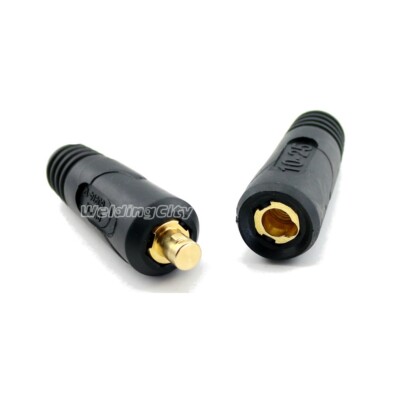 WeldingCity® Dinse-type Twist-lock Cable Connector Pair #6-#4 16-25mm ...