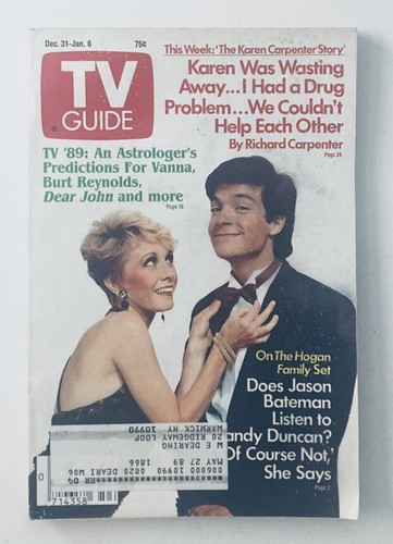 TV Guide Magazine December 31 1988 Jason Bateman, Sandy Duncan NY Metro ...