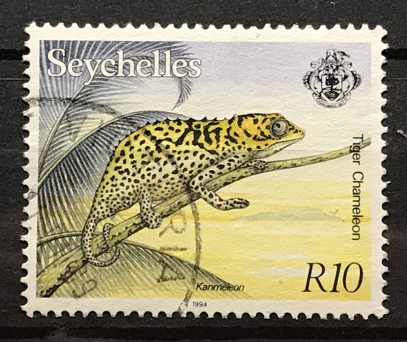 SEYCHELLES 1963 FLORA & FAUNA. TIGER CHAMELEON FINE USED SG 825 | eBay