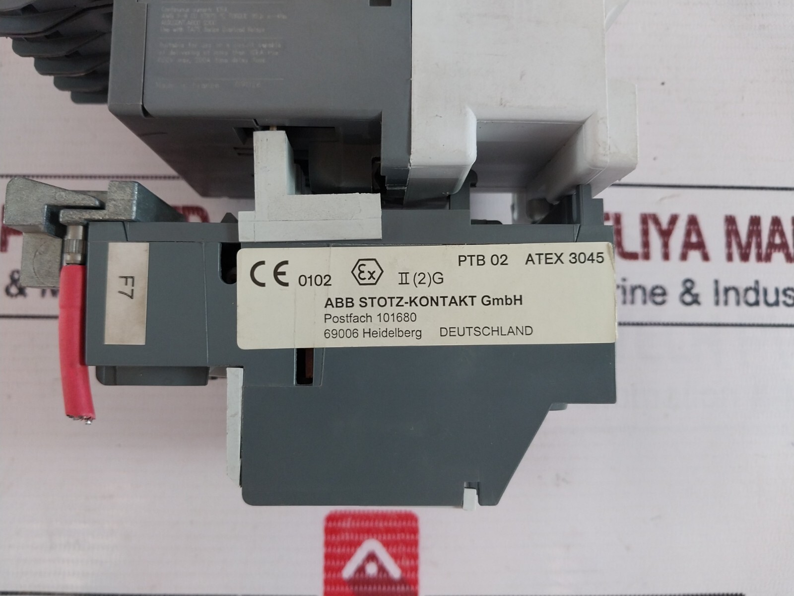 ABB TA75 DU Thermal Overload Relay + A 75 Contactor + CAL5-11B Contact ...