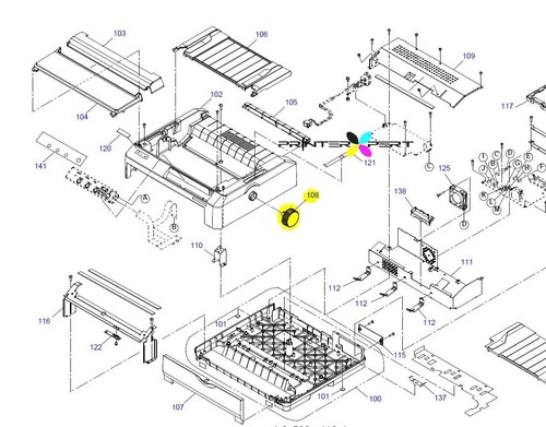 EPSON Epson FX-890 LQ-590 Platen Knob Assy | For Epson | FX890 LQ590 FX ...
