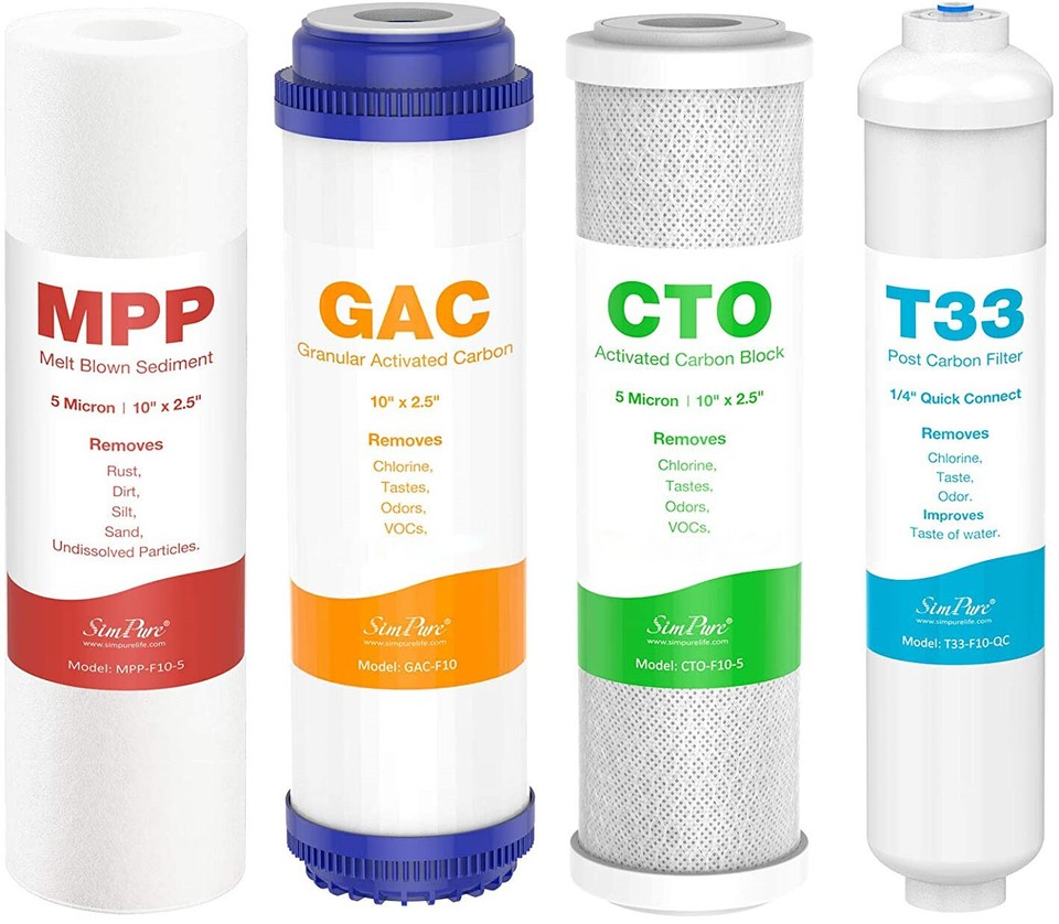 6 Stage 100GPD PH Alkaline Reverse Osmosis Drinking Water Filter System ...