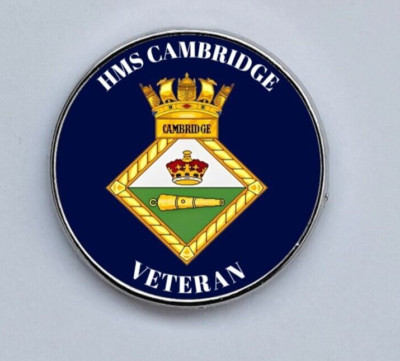HMS Cambridge Veteran Royal Navy Military Lapel Pin Badge 25mm | eBay UK