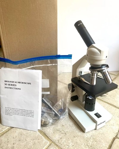 Student School Microscope AmScope M500 Series 40X-2000X Monocular LED Compound | eBay