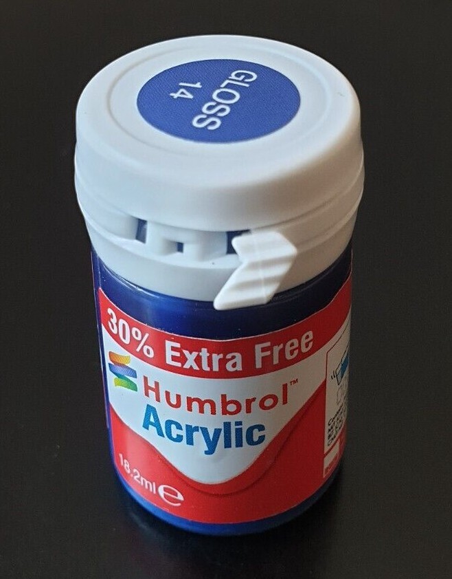Humbrol Acrylic Model Paint 14ml Gloss Metallic Satin Matt All Colours ...
