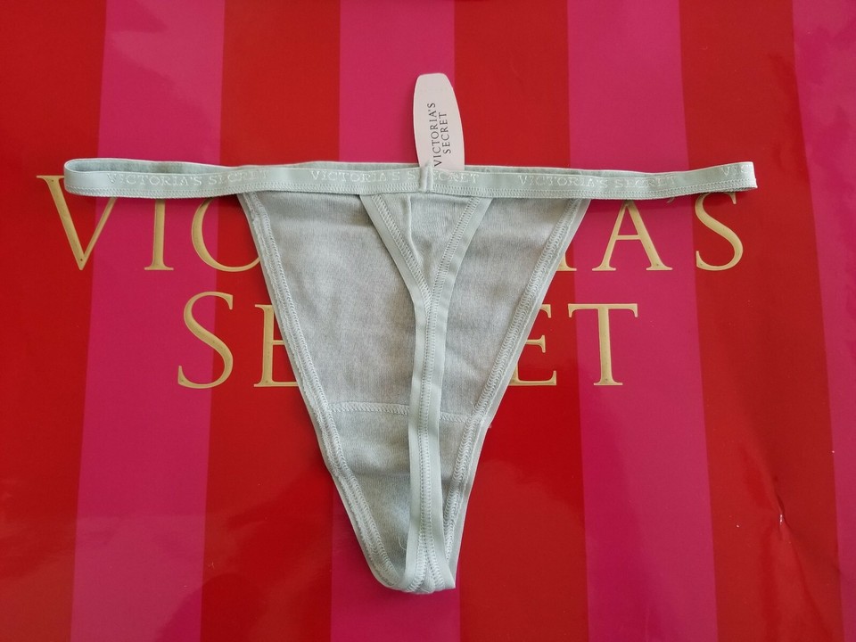 NWT-Victoria Secret 100% V-String - light green - M | eBay