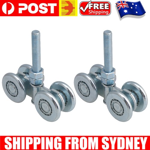 46mm Double Wheel Rail Hanging Trolley Sliding Track Roller Hanging ...