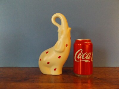 MID CENTURY MODERN NORCREST ELEPHANT STATUE W/ ORIGINAL STICKER PAULS ...