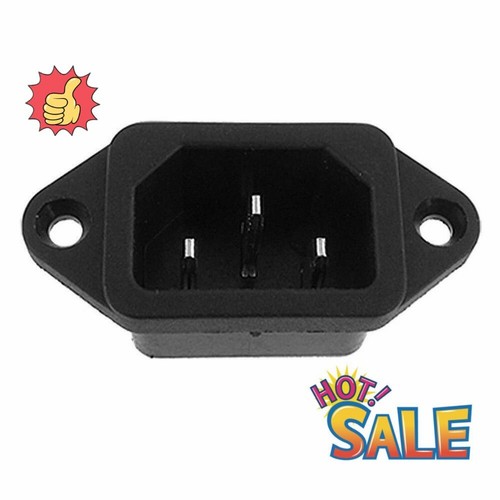 AC250V 10A IEC320 C14 Mount Male Plug 3 Pins Panel Power Socket Inlet ...