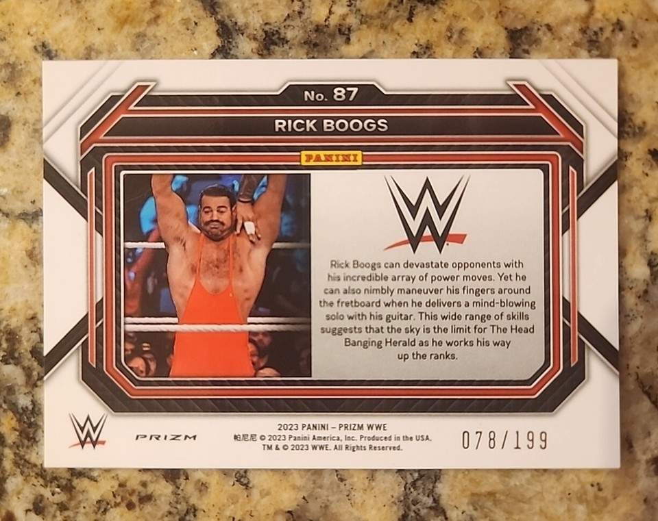 2023 Panini Prizm WWE WRESTLING PREMIUM BOX SET PANDROA /199 RICK BOGGS ...