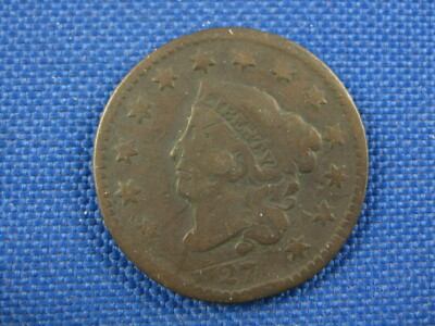 1827 US Coronet Head Large Cent Once Cent Coin | eBay
