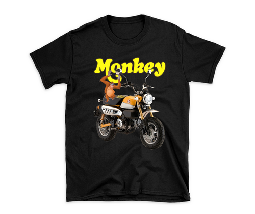 Monkeybike Mini Trail Yellow Motorcycle T Shirt , Sizes M to 5XL ...