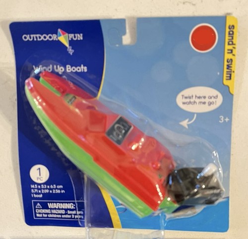 Lot Of 3 Wind Up Boats Outboard Motor Beach Tub Pool Summer Fun Brand ...