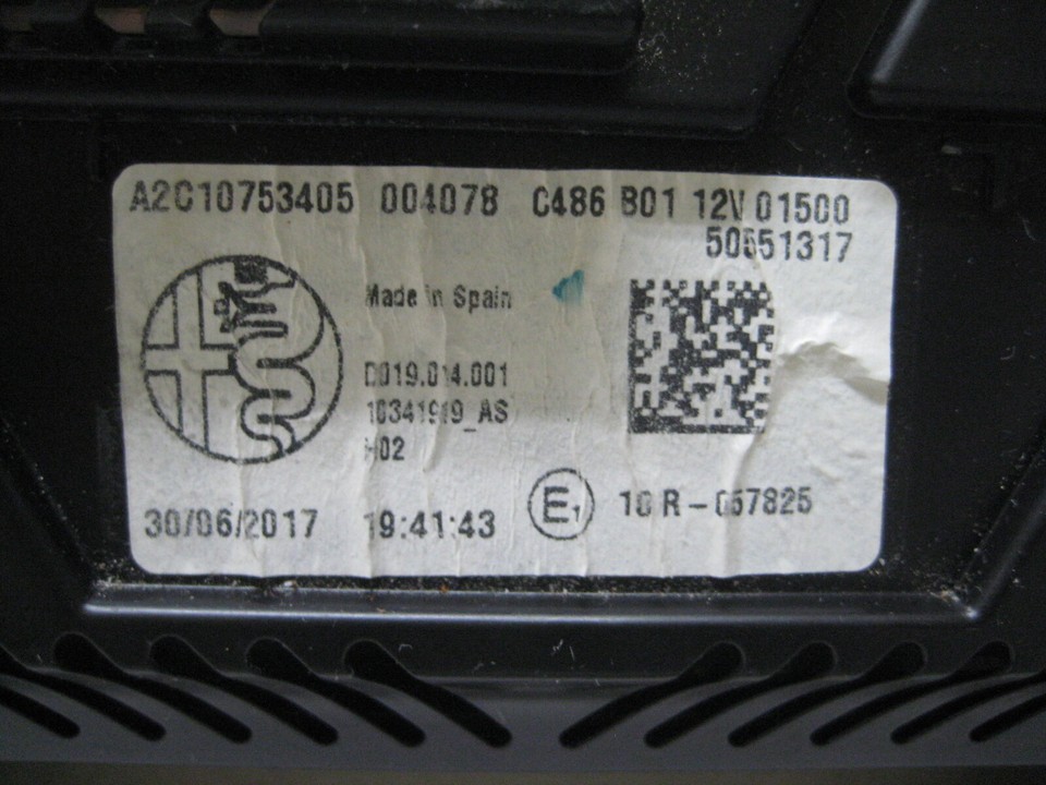 2018 ALFA ROMEO STELVIO OEM SPEEDOMETER WITH 21,113 MILES ON IT | eBay