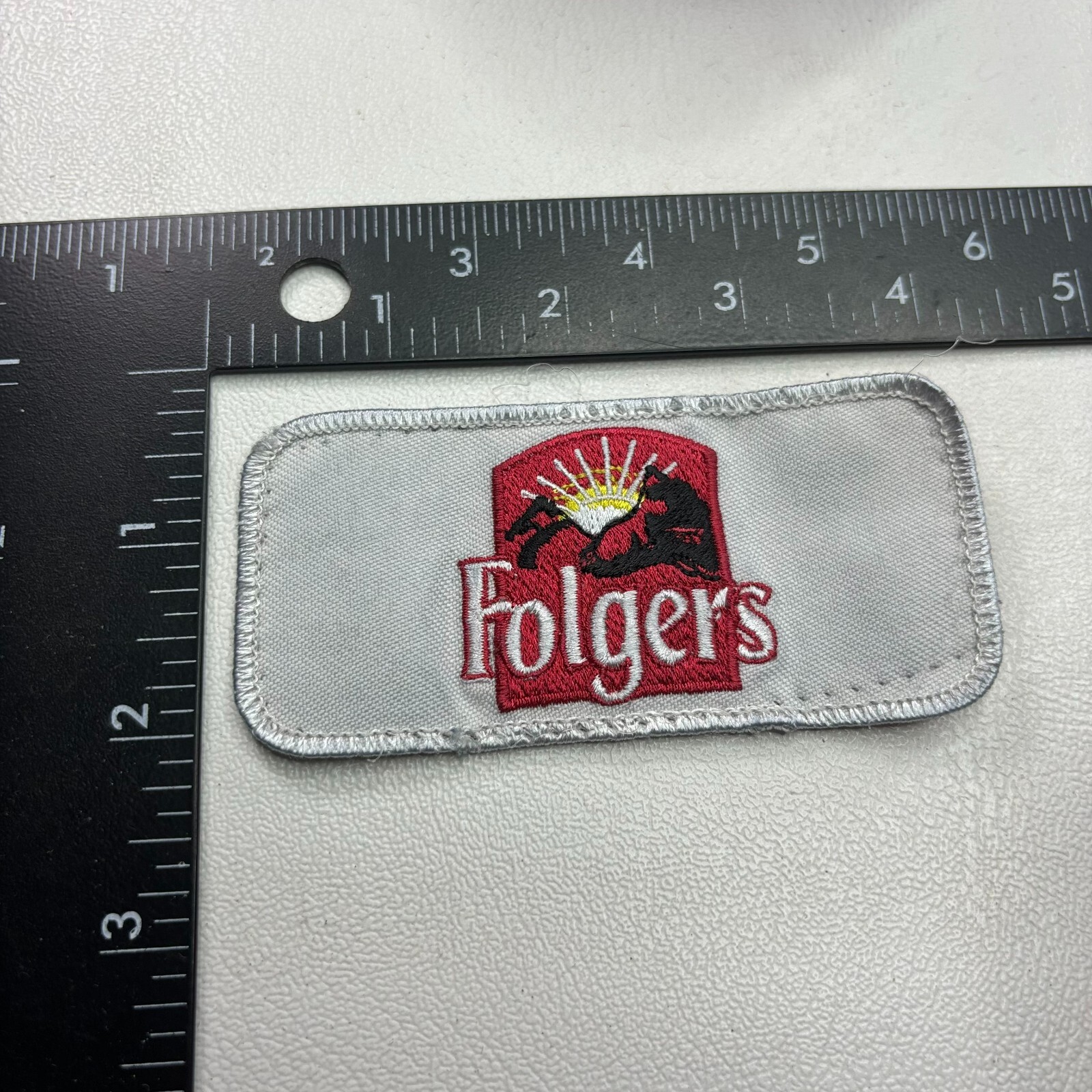 Vintage & HTF Version Advertising / Uniform FOLGERS COFFEE Patch 39TW ...