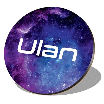 1 x Round Coaster - Name Ulan Space Universe Galaxy Stars Lettering ...