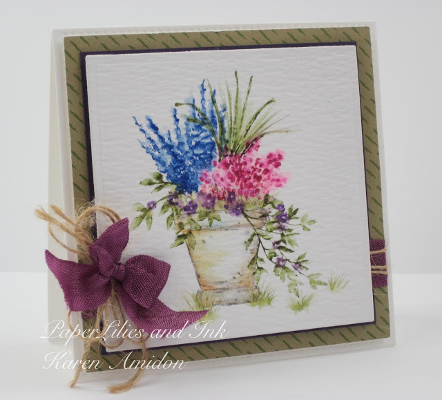 Art Impressions Watercolor Stamp Set Flowers Foliage, Trees, Birdhouse ...