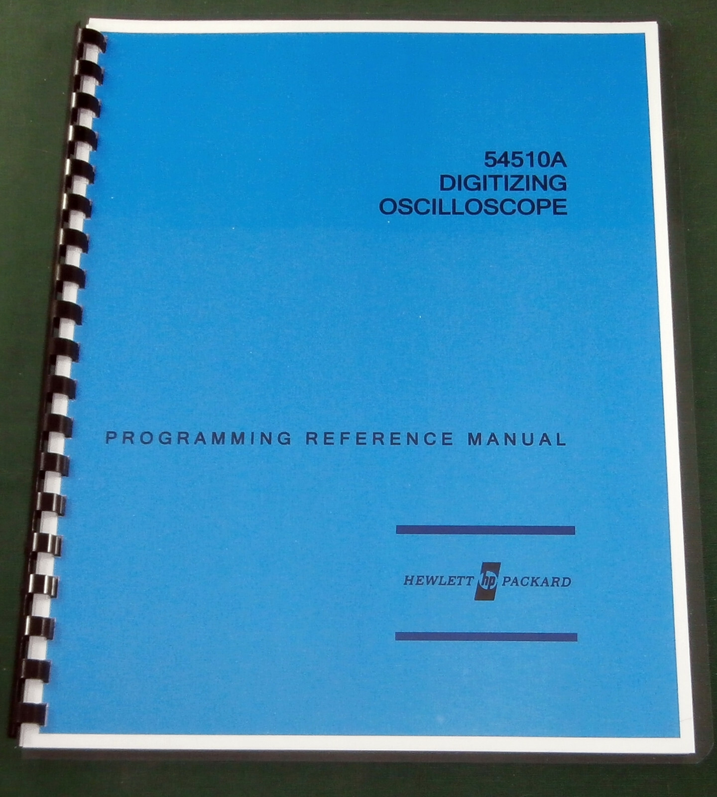 HP 54510A Programming Reference Manual: Comb Bound & Protective Covers | eBay