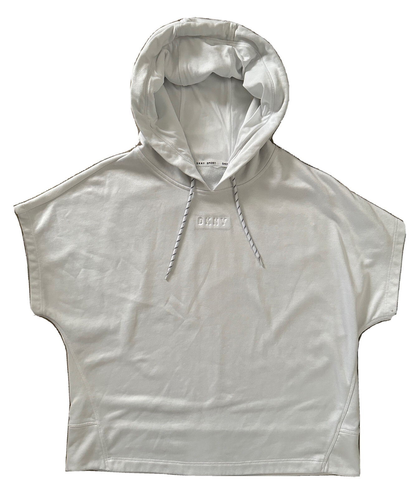 DKNY sports Logo White Short Sleeve Oversized Pullove… - Gem