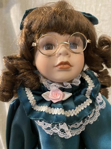 Lot Of 2- Vintage Porcelain Girl Dolls wearing glasses, Victorian ...