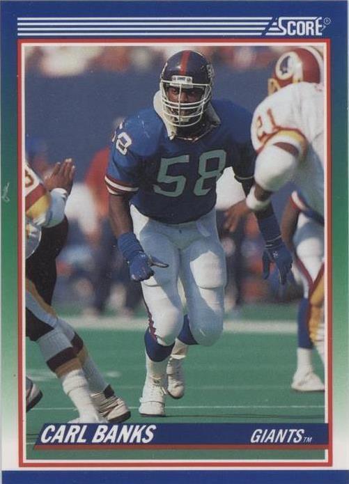 1990 Score 100 Hottest Players - Carl Banks #86 for sale online | eBay
