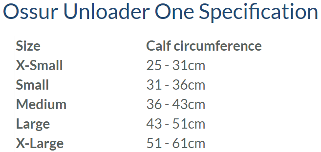 OSSUR Unloader One Brace - Ratchet Strap - Short Style - R Medial ...