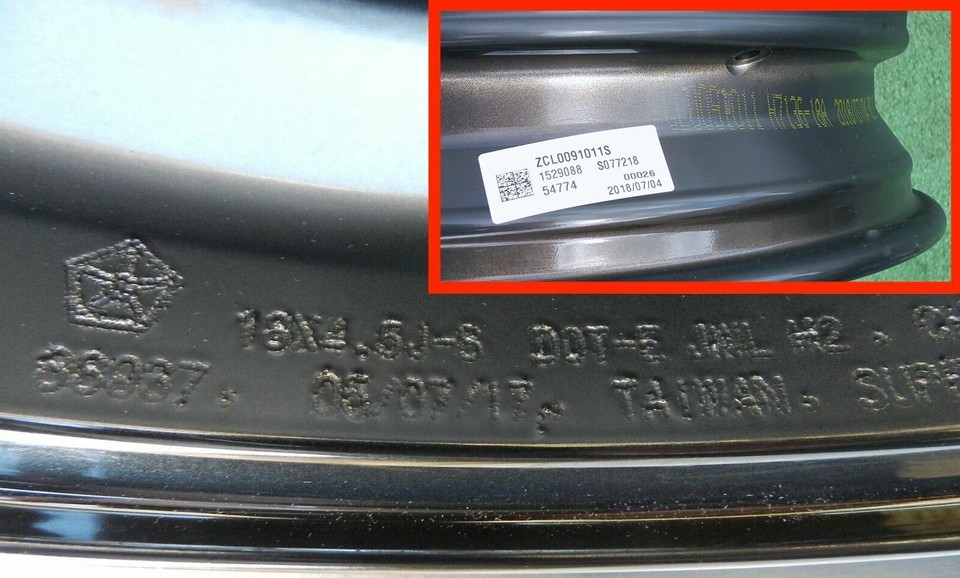 2018 Dodge Challenger SRT Demon Drag Wheels Set 4 OEM 68320572AA ...