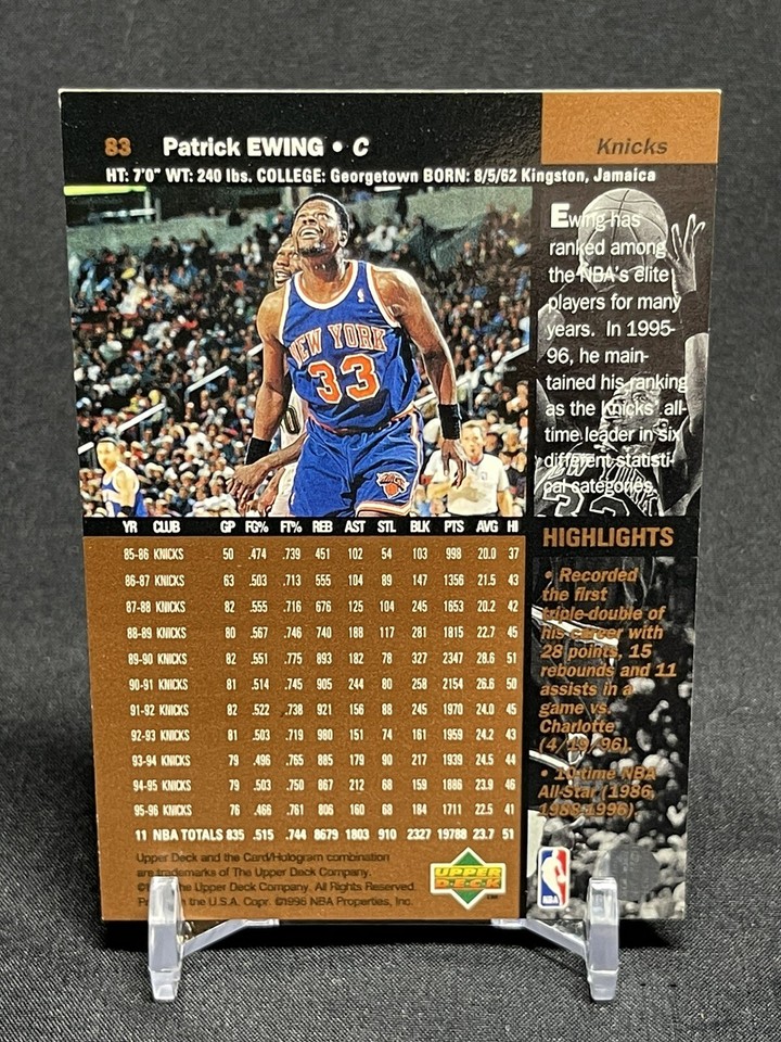 1996-97 Upper Deck - #83 Patrick Ewing | eBay