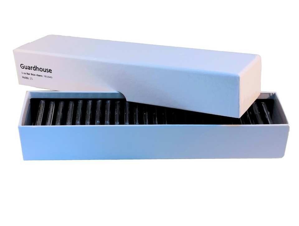 25 Silver Bar Capsule Storage Box from Guardhouse | eBay