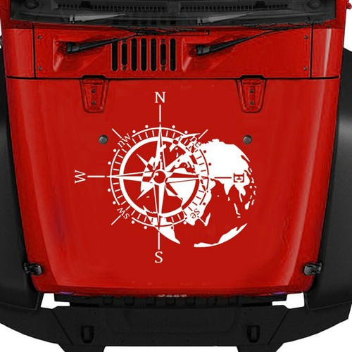 Mountain Adventurers Compass Sticker Decal For Car Truck SUV Hood Door ...