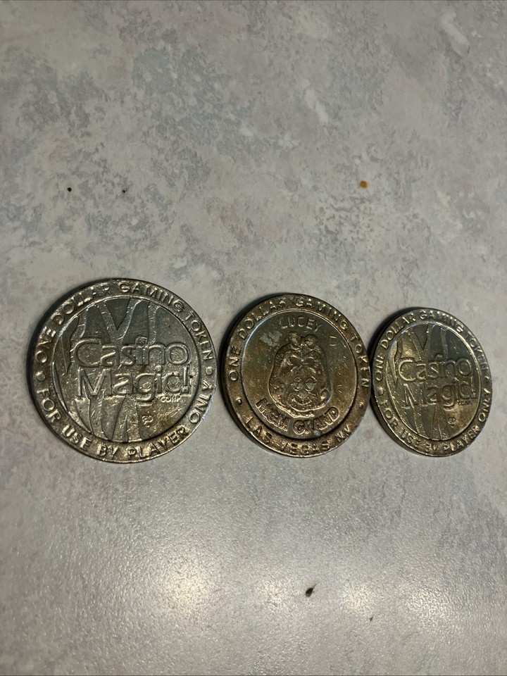 MGM Grand HOTEL CASINO 1987 $1 ONE DOLLAR GAMING COIN/TOKEN - Las Vegas ...