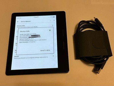 Amazon Kindle Oasis 8th Generation Gen 6-inch 4GB Wi-Fi E-Reader Black ...