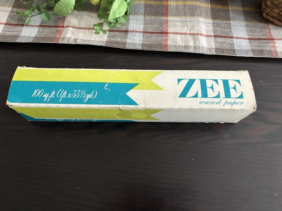 Vintage! Zee Wax Paper ~ NOS Unused 100 Square Feet Use For Prop Or ...