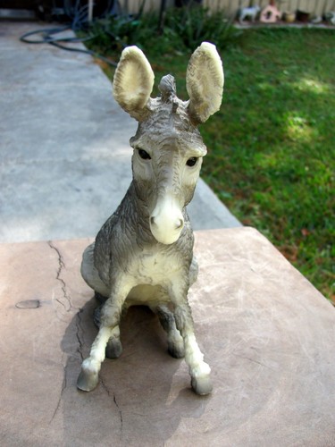 Vintage Breyer Sitting Donkey Brighty Chalky Early Unmarked 6" long 8 ...