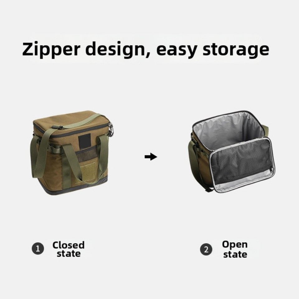 Insulated Picnic Bag Thermal Carrier Reinforced Stitching For Beach ...