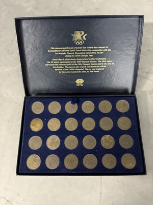 1984 Olympics Games of the XXIIIrd Olympiad Token Coin Set Los Angeles ...