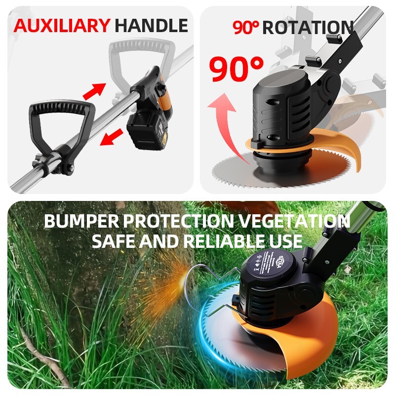 20V Cordless Weeder Lightweight String Trimmer/brush weeding Garden ...