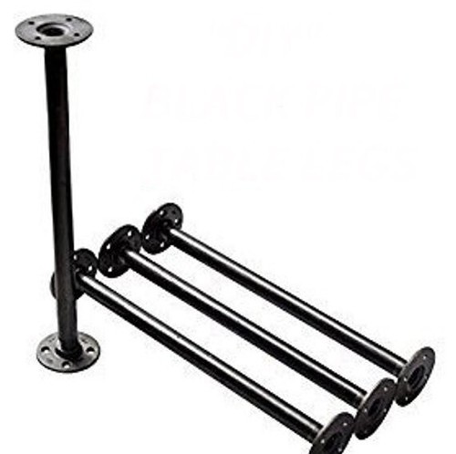 Industrial IRON Pipe Table Legs, INCLUDES 4 Legs - 3/4" Pipe x 34” Tall ...