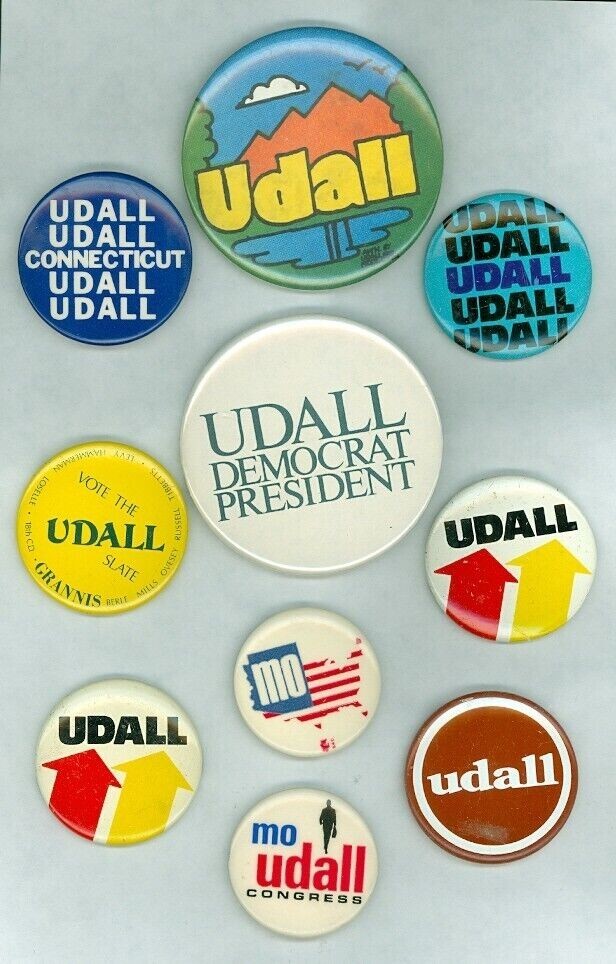10 Vintage Arizona US Congressman Mo Udall Political Campaign Pinback ...