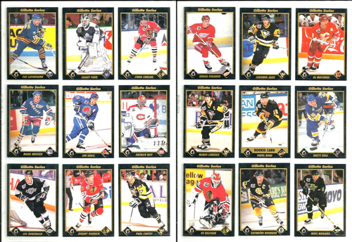 1991-92 GILLETTE COMPLETE 48 HOCKEY CARD INSERT SET Lemieux Jagr Roy ...