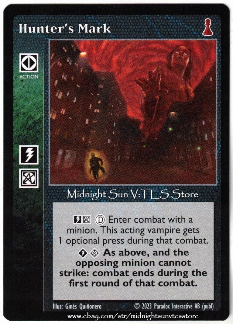 Hunter’s Mark New Blood V:TES VTES Vampire CCG | eBay