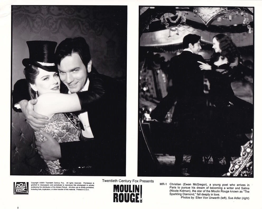 Ewan Mcgregor And Nicole Kidman Moulin Rouge
