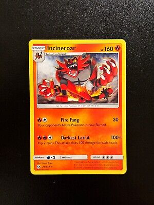 Incineroar 26/149 - Rare - Pokemon TCG Sun & Moon Base Set | eBay