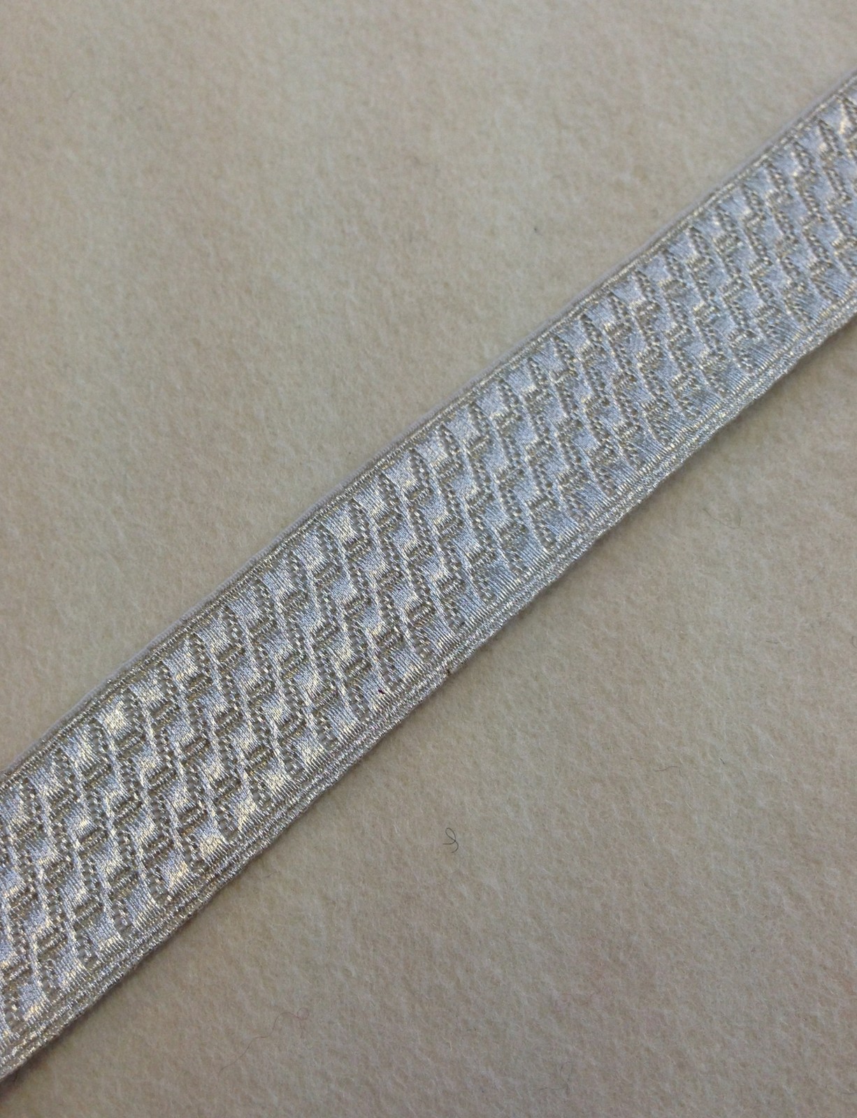 Silver Mylar B&S Lace, 2.5cm, 1"Wide, Uniform, Clothing, Military, Army ...