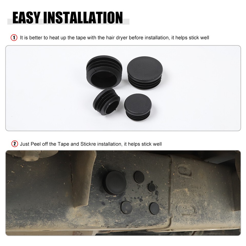 18x Chassis Waterproof Rubber Stopper Plugs Accessories for Jeep ...
