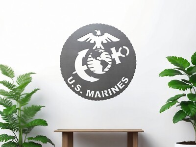 USMC MODERN -- Marine Corps Logo Plasma Cut Art Sign EGA OFFICIALLY ...
