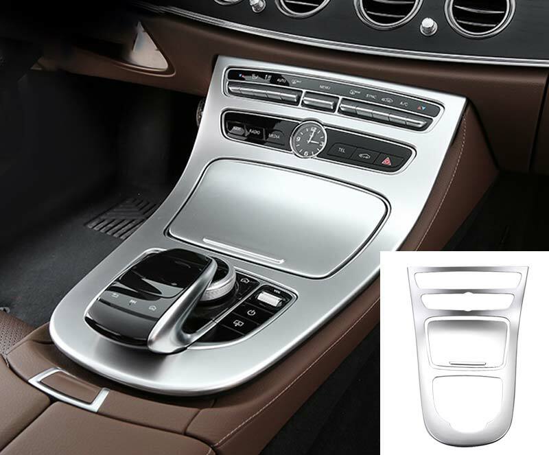 For Benz E-Class 2017-2020 Matte Silver Central Console Gear Shift ...